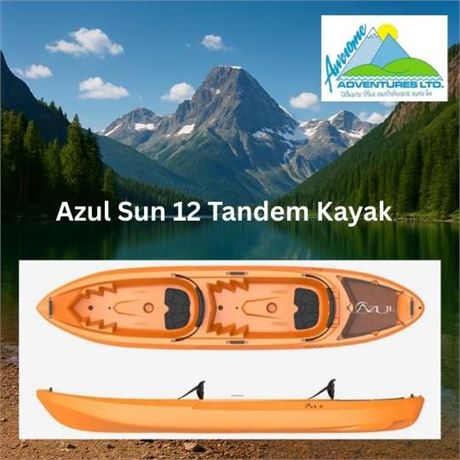 LethbridgeBids.ca - Azul Sun 12 Tandem Kayak (Yellow)